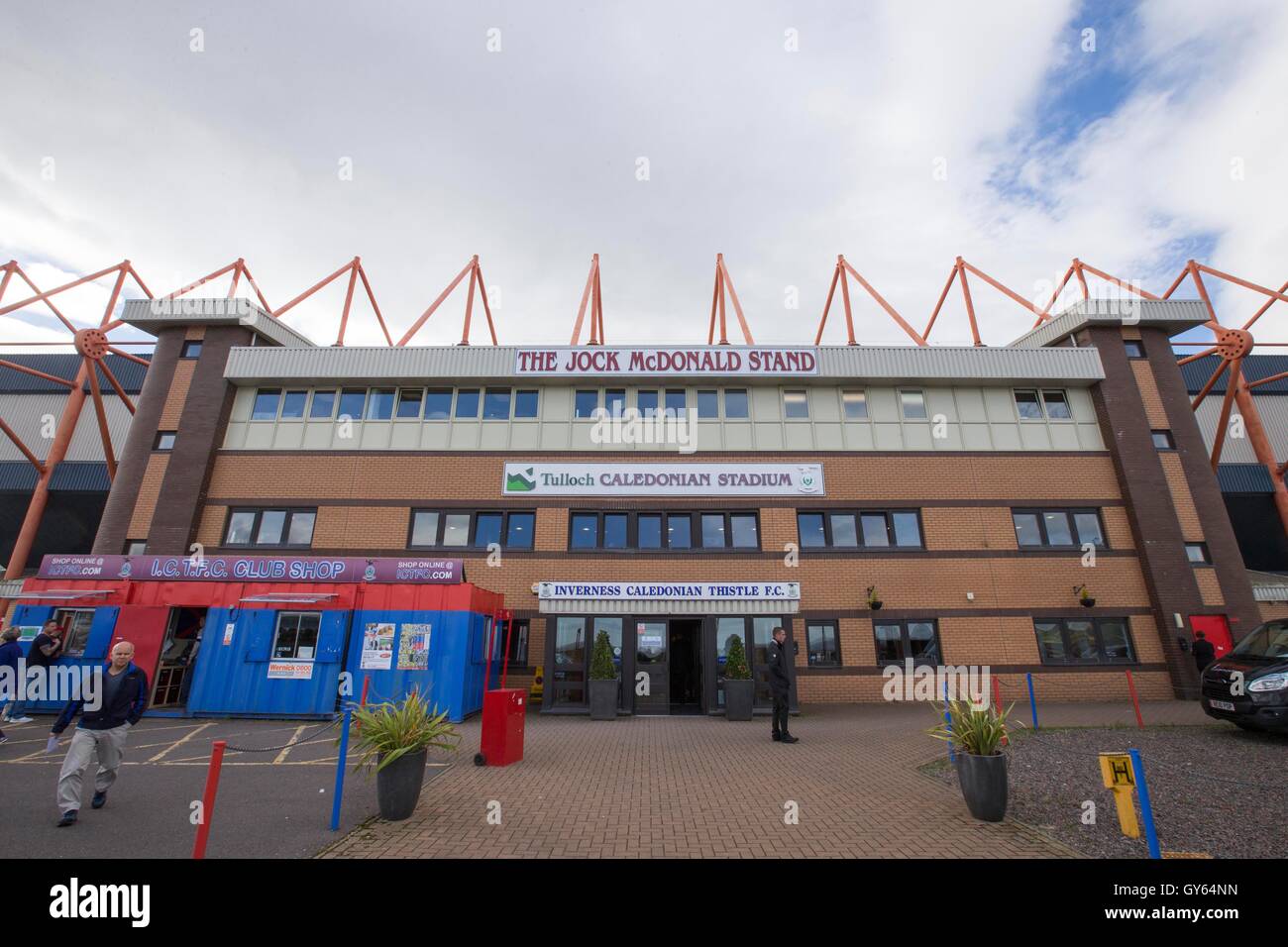 A general view of the Caledonian Stadium, Inverness Stock Photo - Alamy