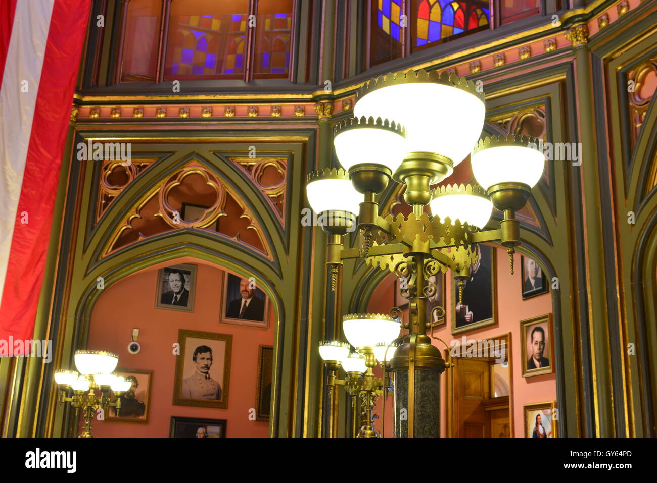 The old Louisiana state capital building at Baton Rouge Louisiana Stock ...