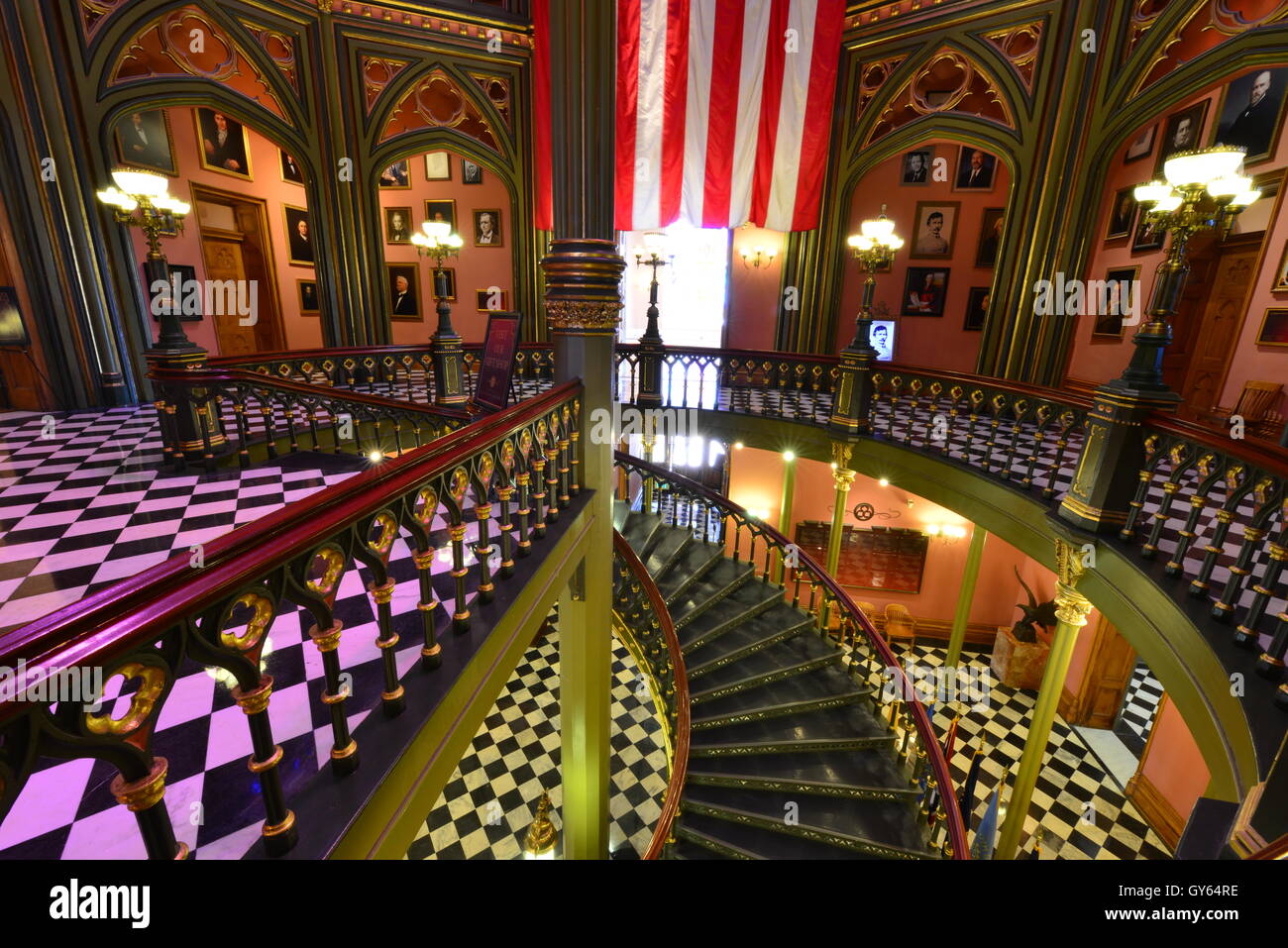 The old Louisiana state capital building at Baton Rouge Louisiana Stock ...