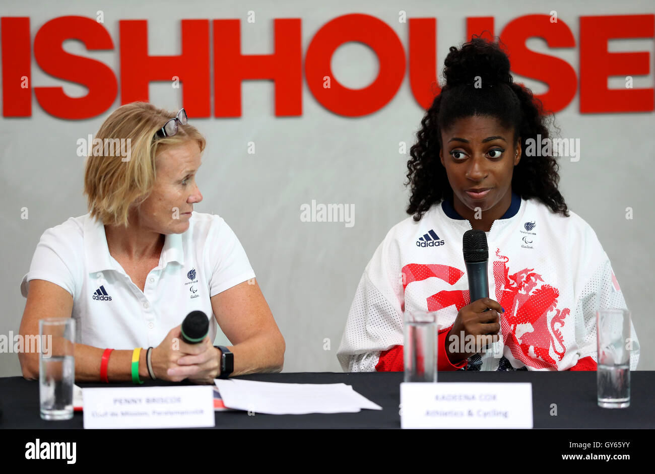 Great Britain's Kadeena Cox (right) and ParalympicsGB Chef de Mission ...