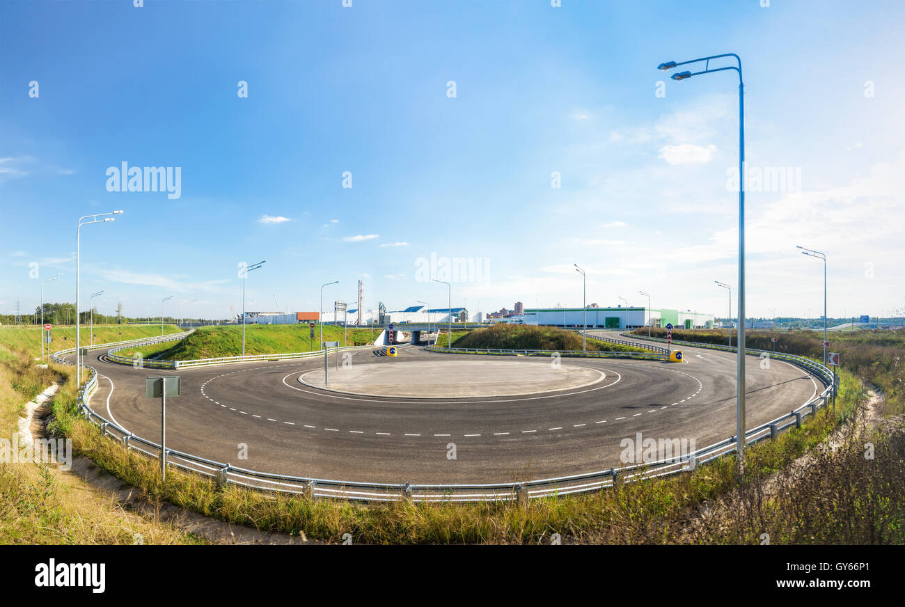 Roundabout interchange hi-res stock photography and images - Alamy
