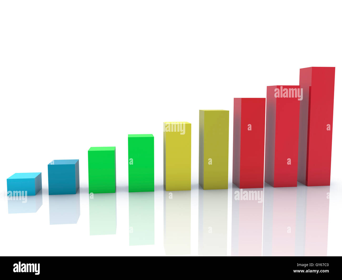 Colored business diagram on white Stock Photo - Alamy