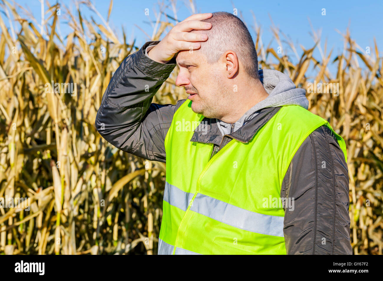Depressed farmer hi-res stock photography and images - Alamy