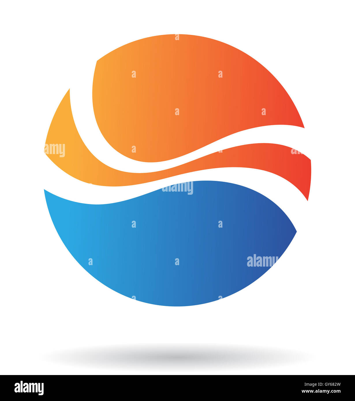 Abstract round logo icon and design element Stock Photo - Alamy