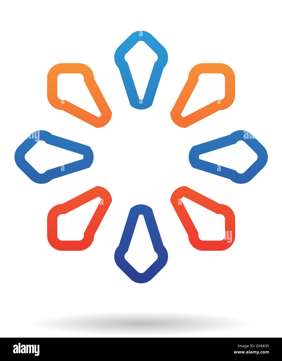 Distorted logo icon and graphic design Stock Photo - Alamy