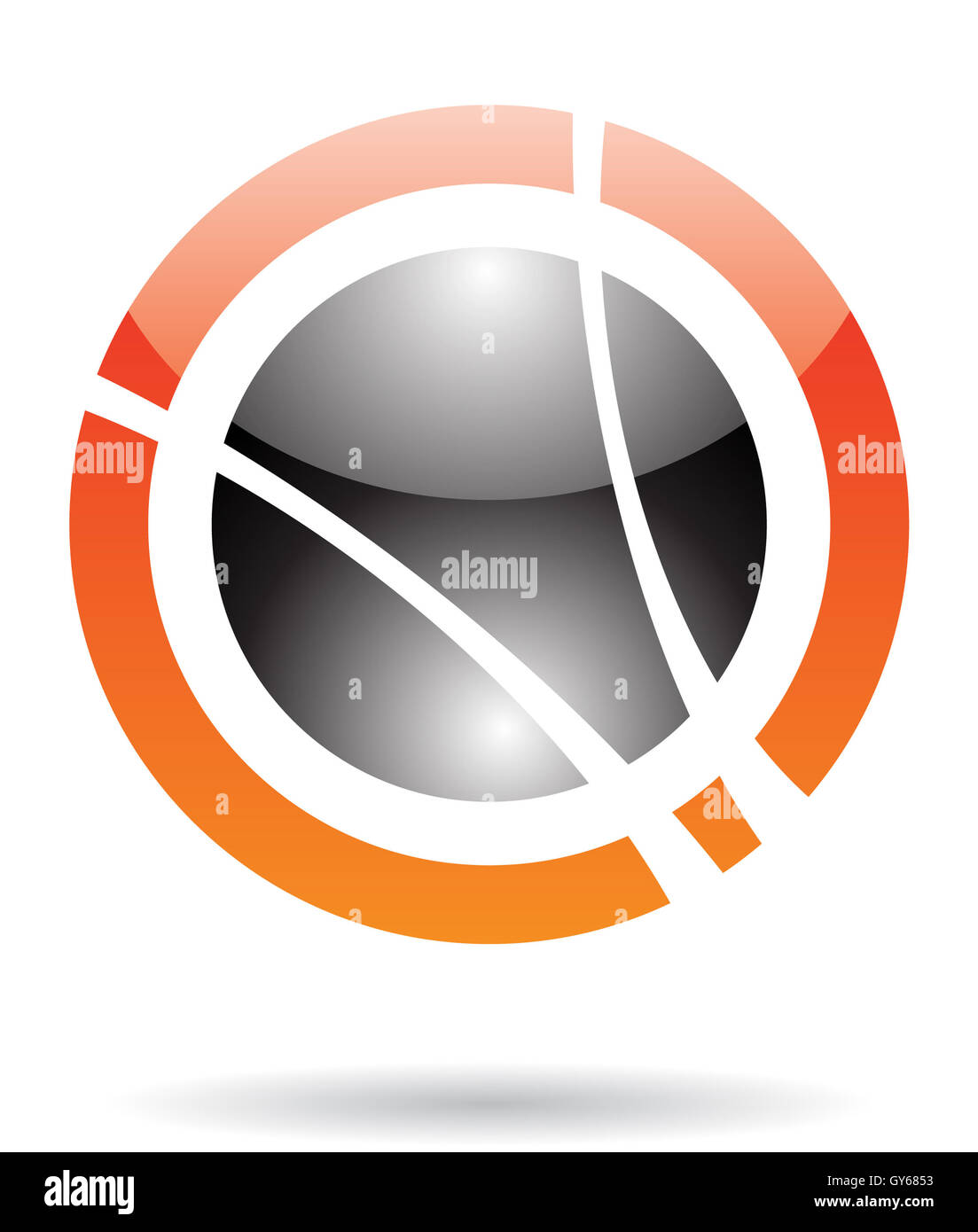 Abstract round logo icon and design element Stock Photo - Alamy