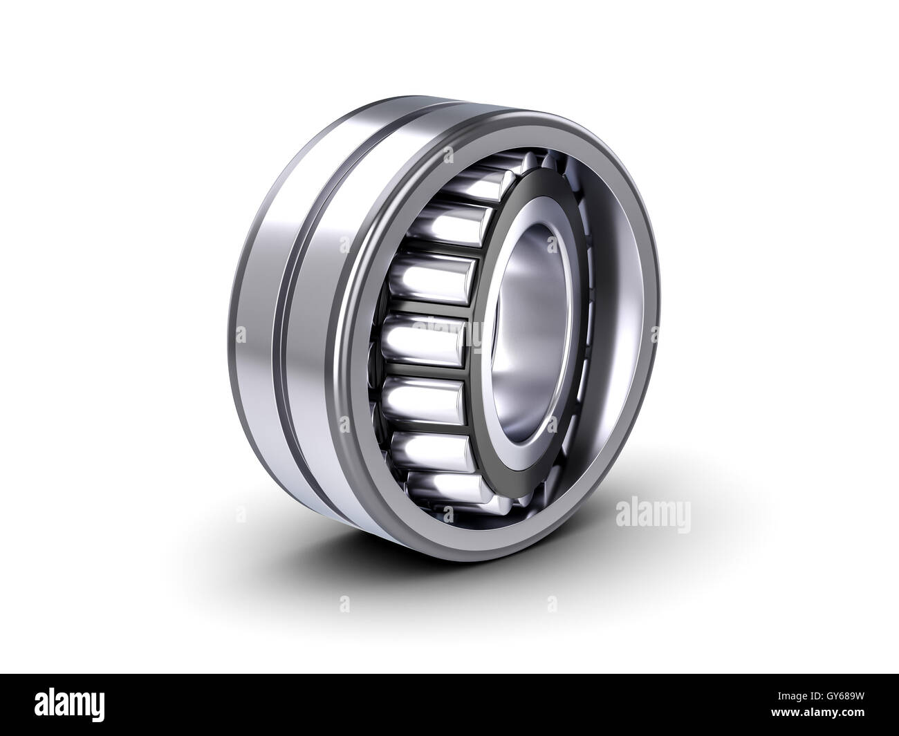 Roller bearing on a white background. 3D illustration Stock Photo - Alamy