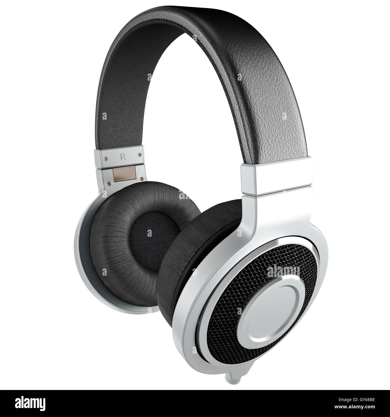 Black render headphone hi-res stock photography and images - Alamy