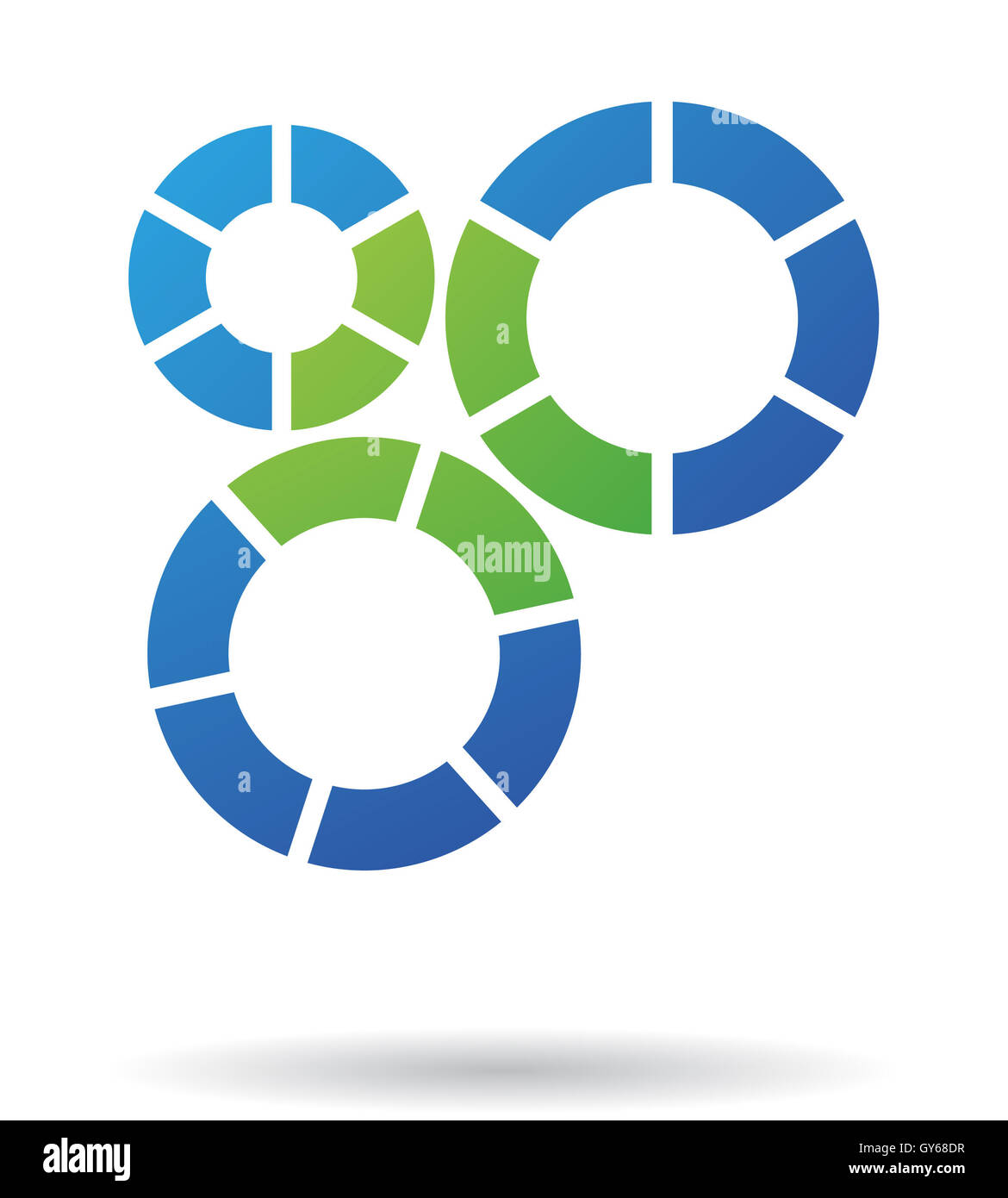 Abstract cog logo icon and design element Stock Photo - Alamy