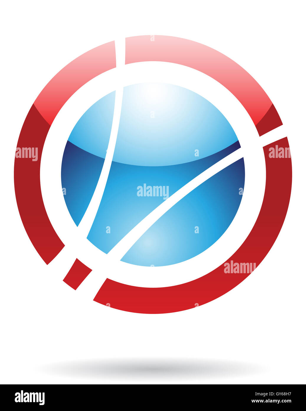 Abstract round logo icon and design element Stock Photo - Alamy