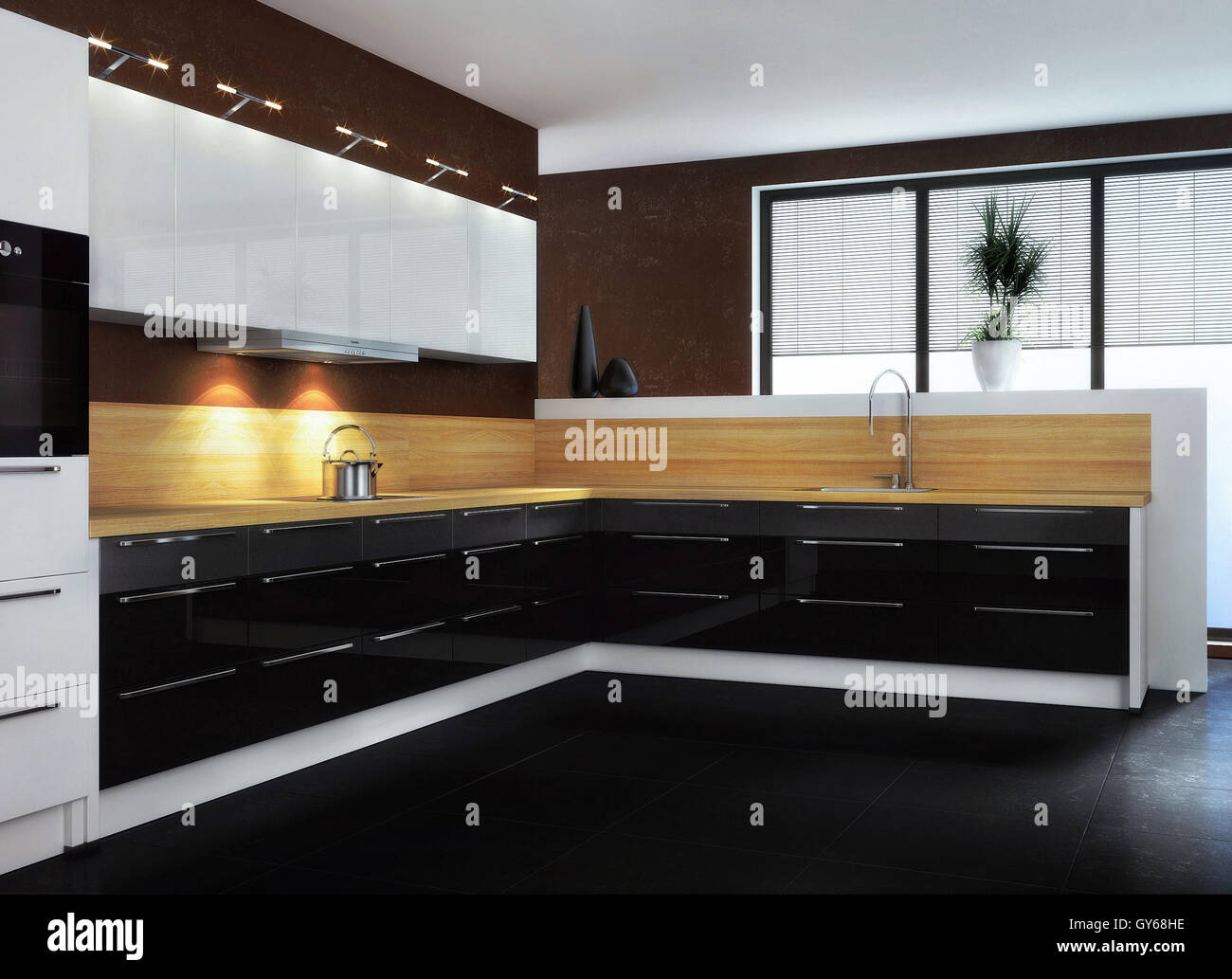 Kitchen.The modern kitchen Stock Photo - Alamy