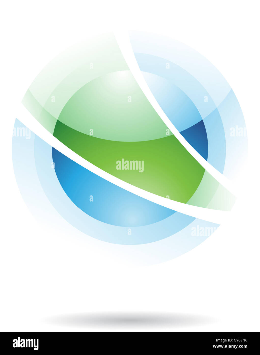 Abstract round logo icon and design element Stock Photo - Alamy