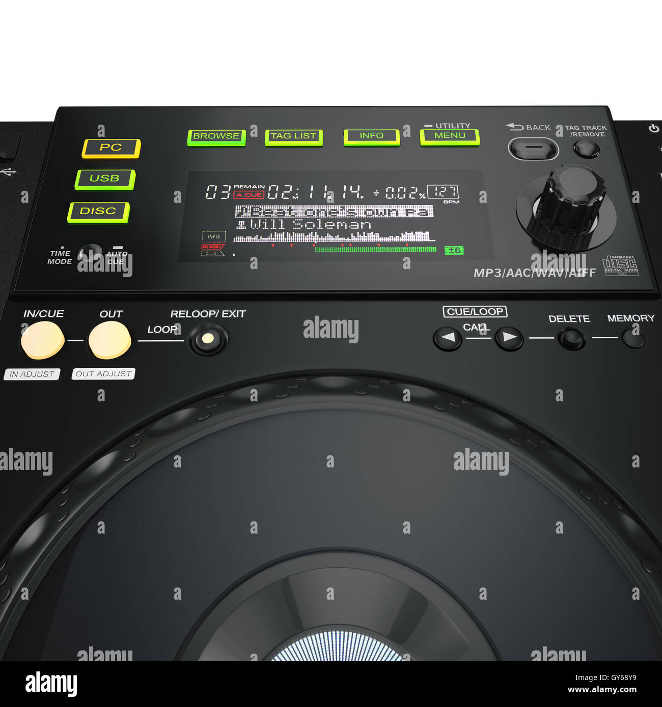 Modern CD player Stock Photo - Alamy