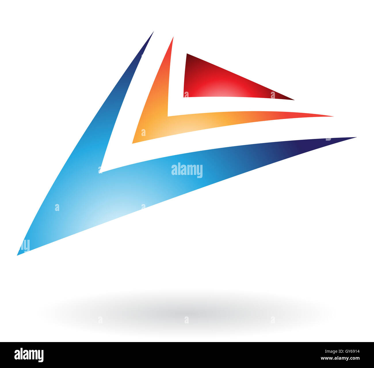 Abstract logo icon and line in various colors Stock Photo - Alamy