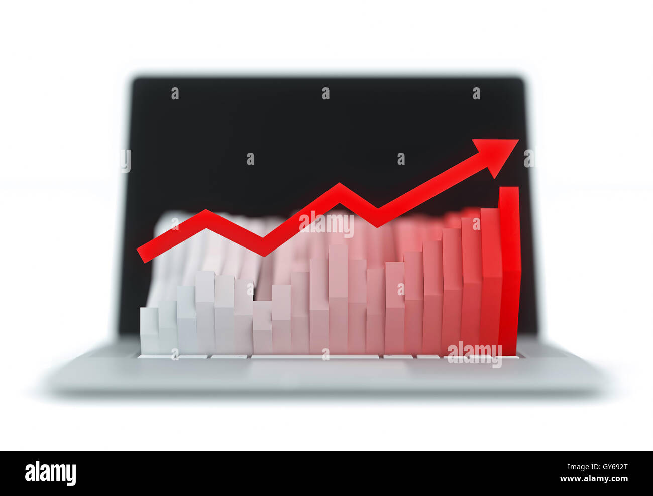 Monitor with histogram Stock Photo - Alamy