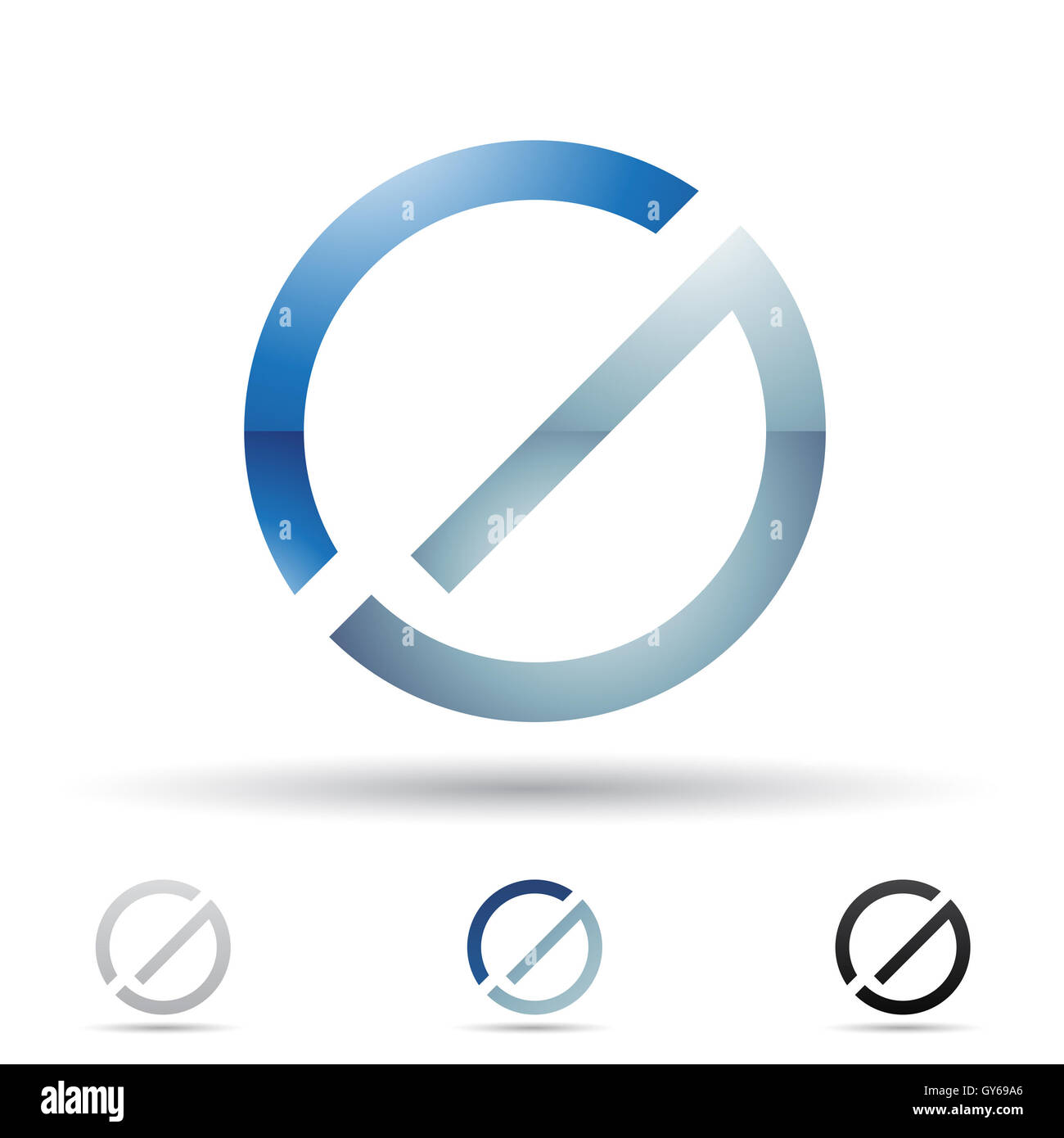 Vector illustration of abstract icons based on the letter G Stock Photo ...