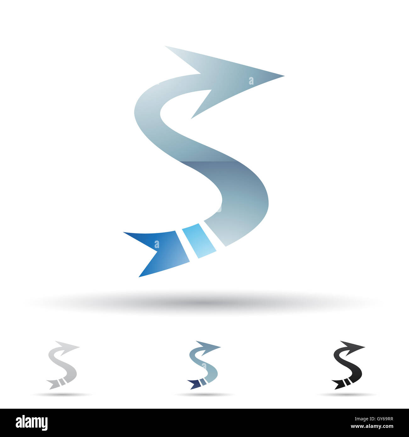 Vector illustration of abstract icons based on the letter S Stock Photo ...