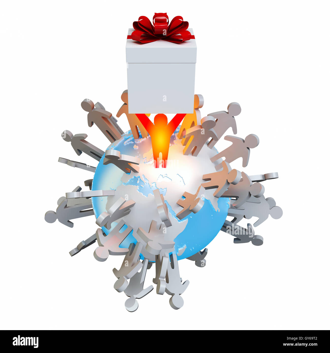 Group planet earth globe Cut Out Stock Images & Pictures - Alamy