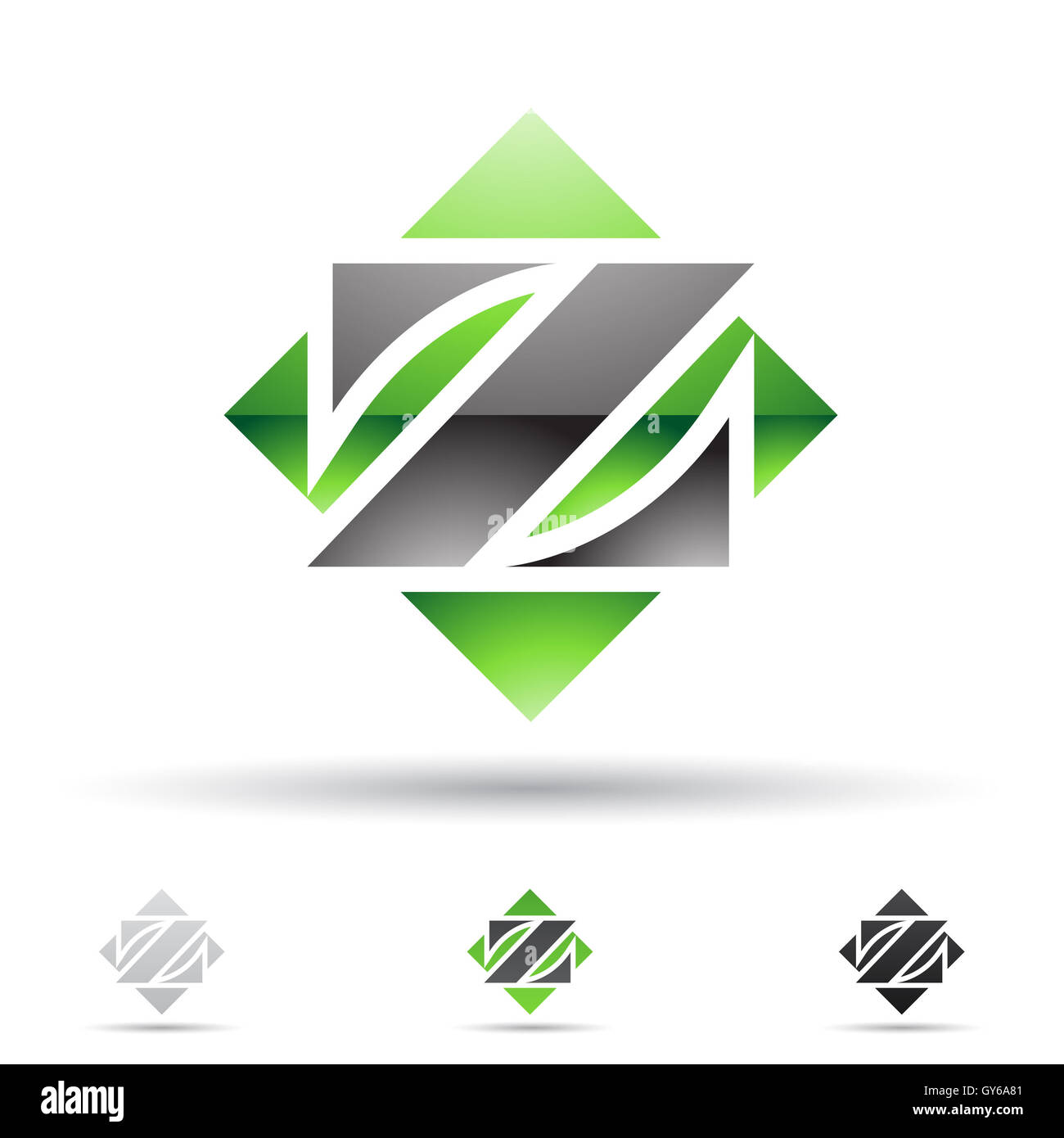 Vector illustration of abstract icons based on the letter Z Stock Photo ...
