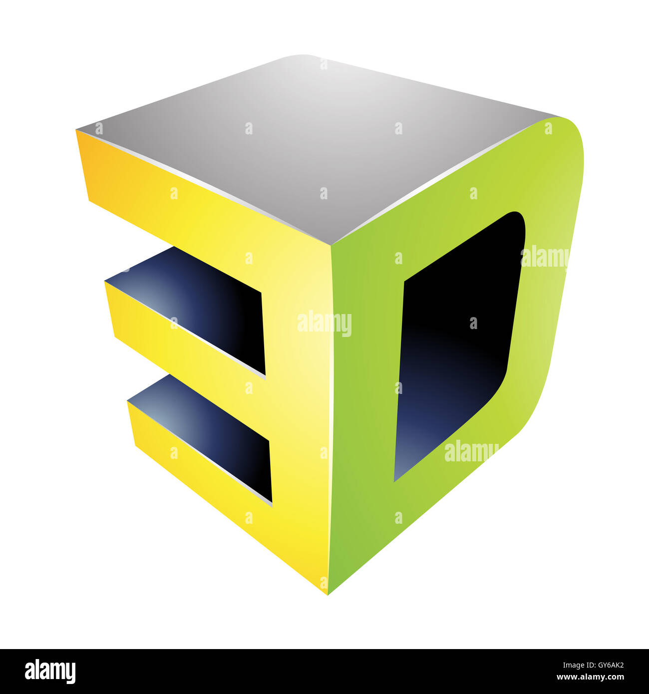 Illustration of 3d Display Technology Symbol isolated on a white ...