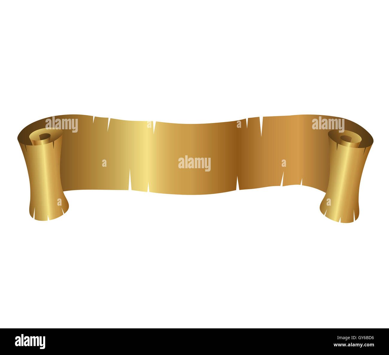 Illustration golden curly banner isolated hi-res stock photography and ...