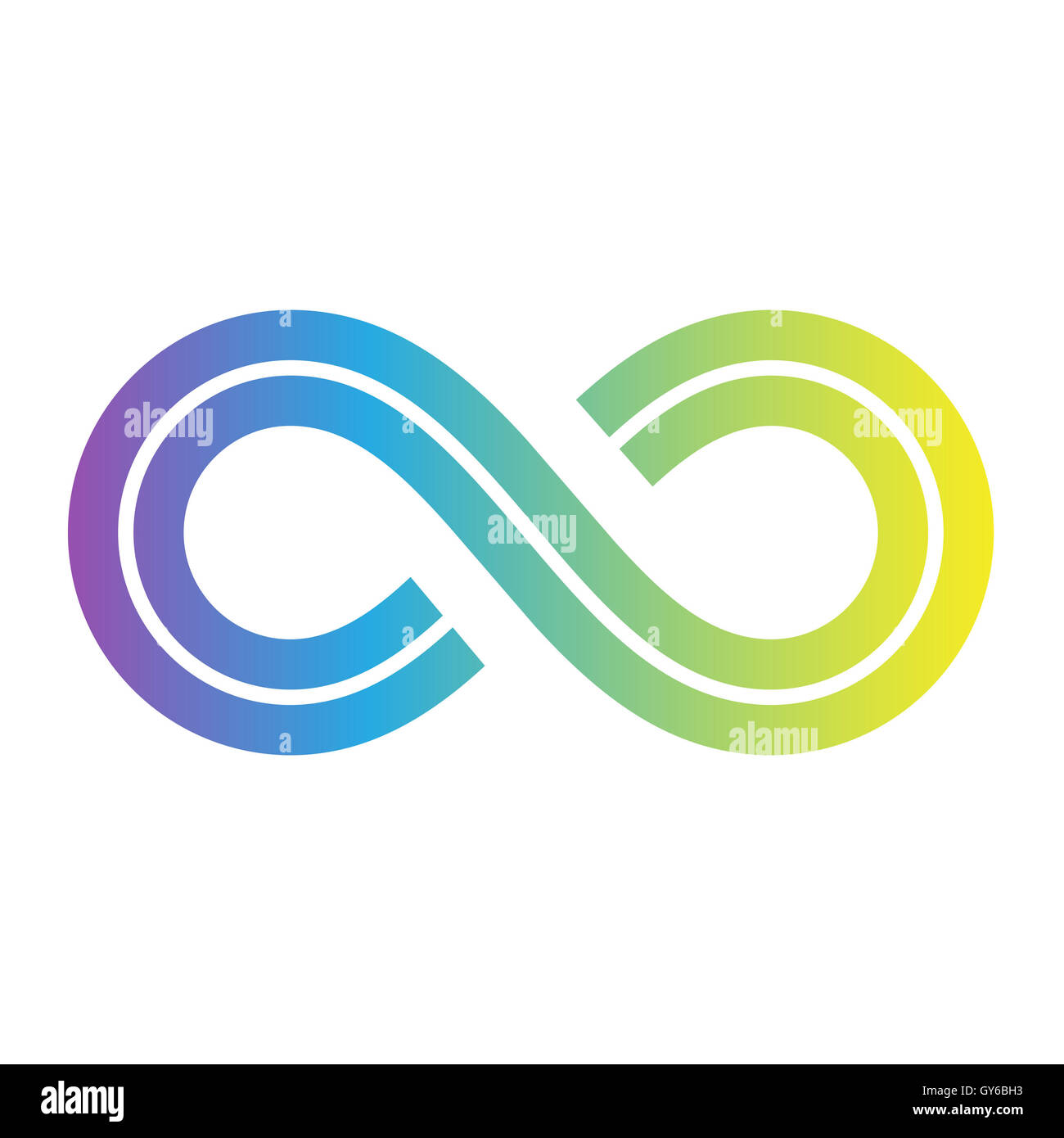 Illustration of Infinity Symbol Design isolated on a white background ...