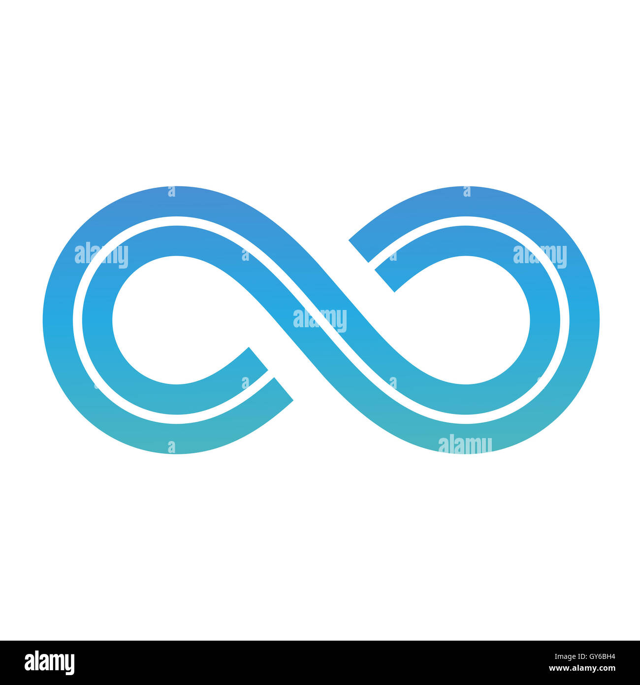 Illustration of Infinity Symbol Design isolated on a white background ...