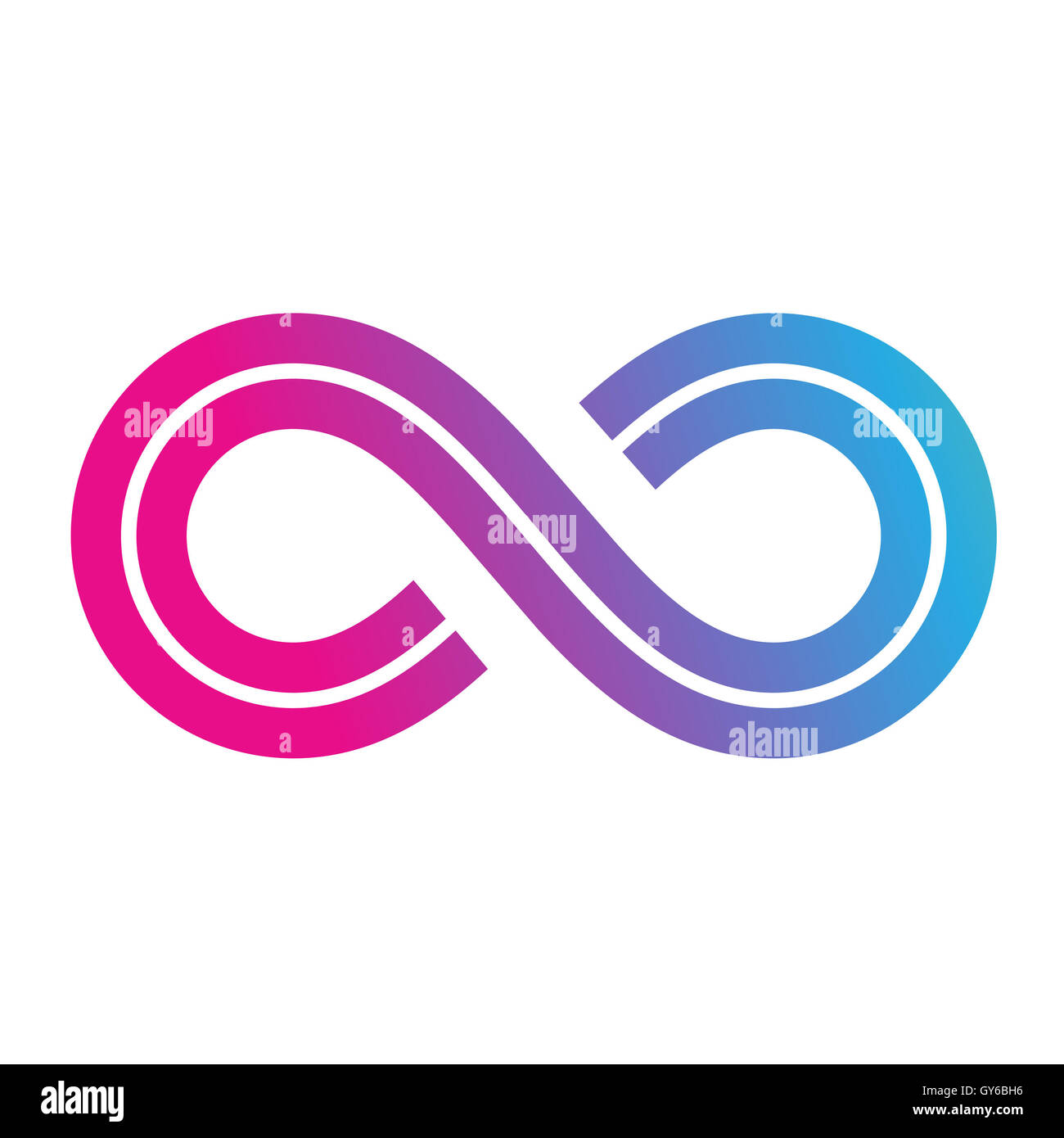 Illustration of Infinity Symbol Design isolated on a white background ...