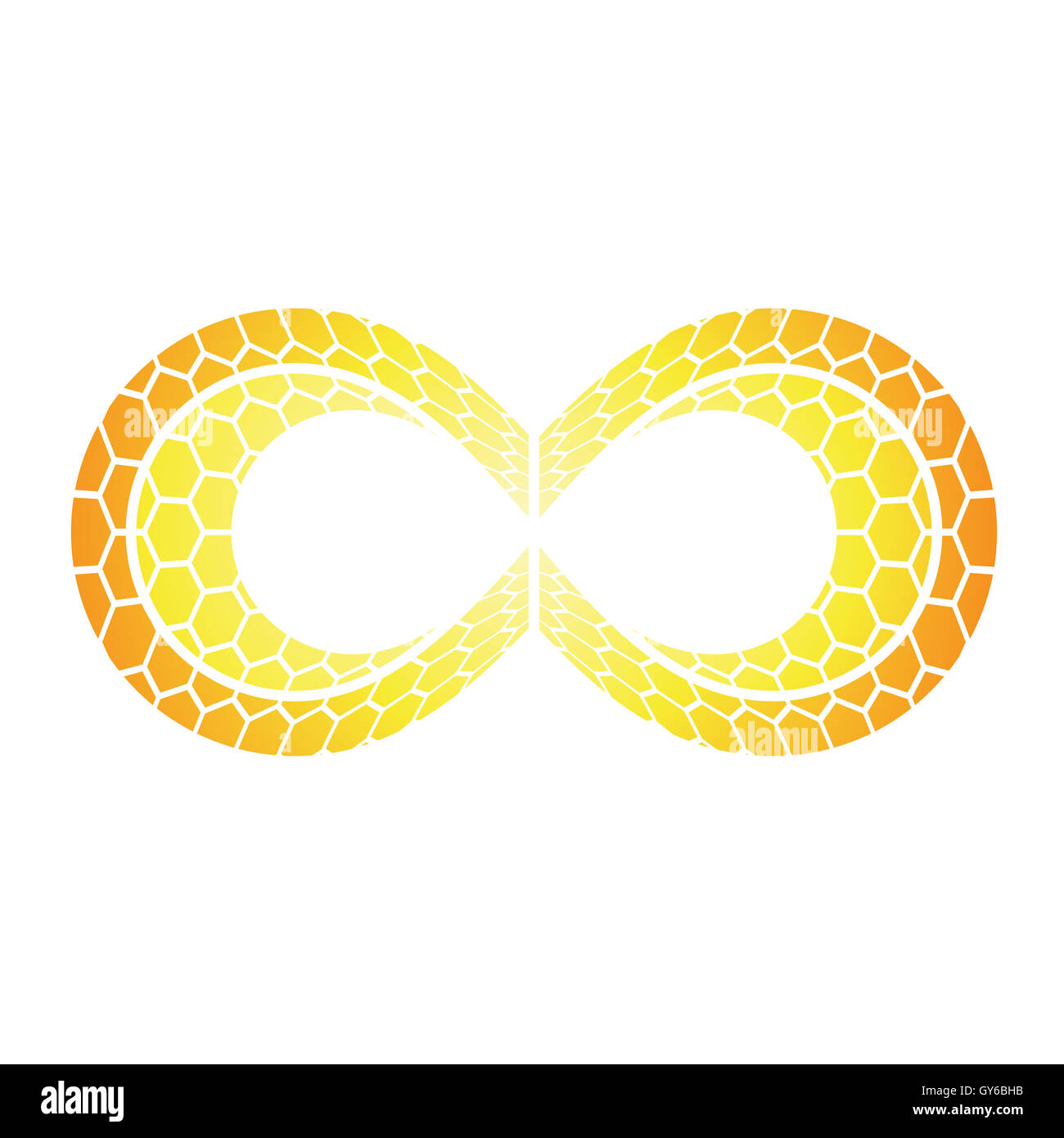 Illustration of Infinity Symbol Design isolated on a white background ...