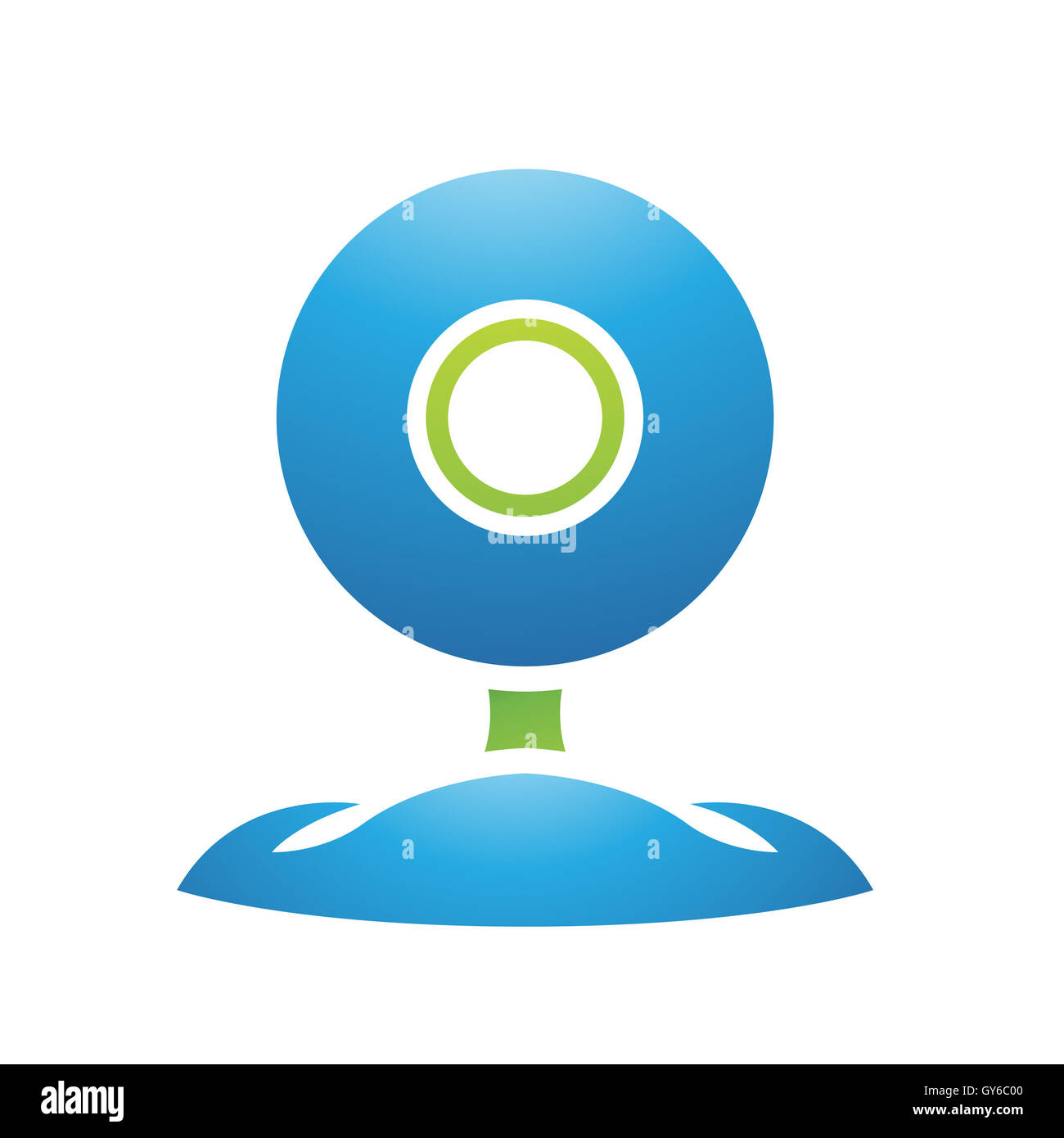 Illustration of PC Accessories Web Cam isolated on a white background ...