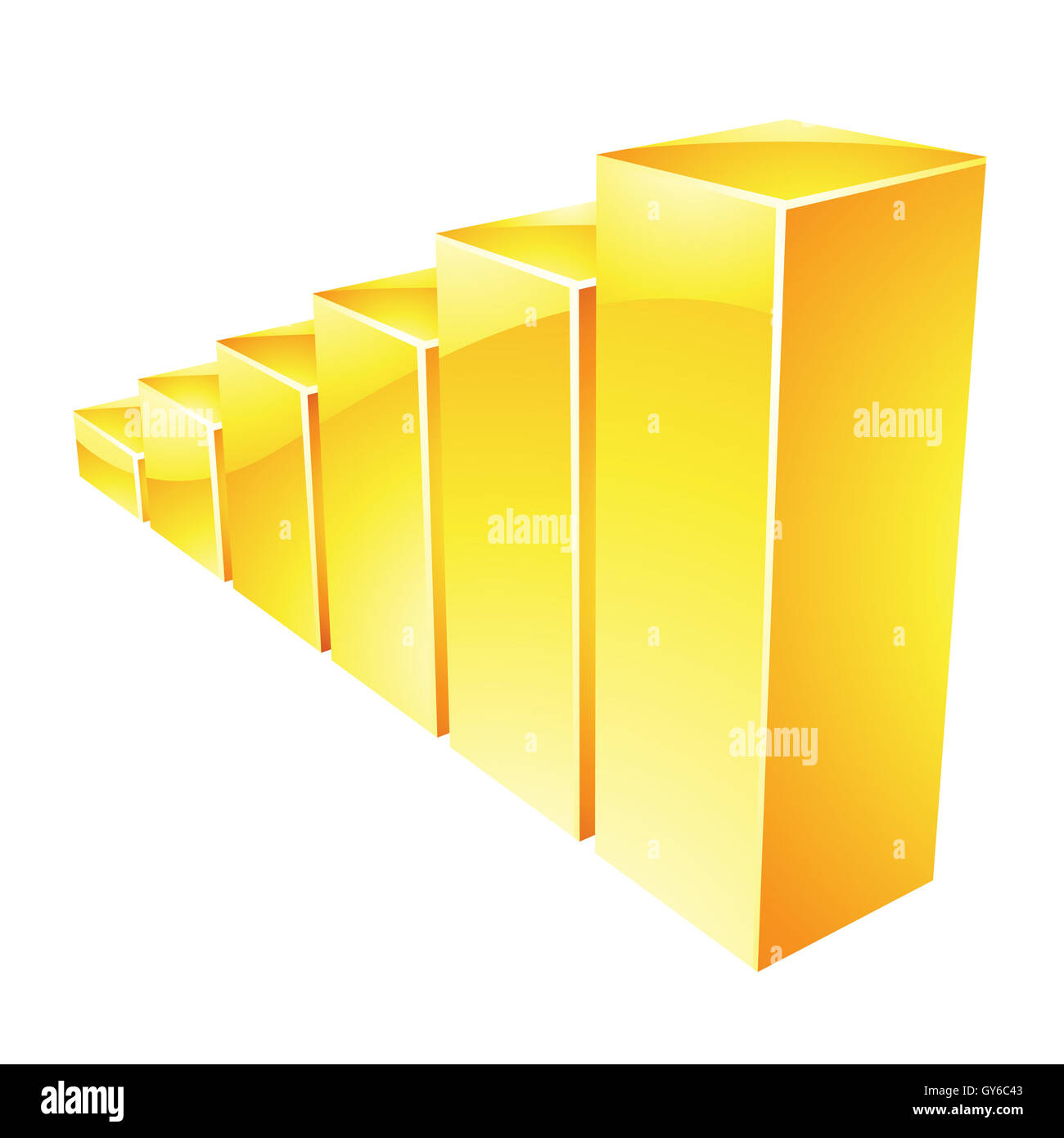 Illustration of Yellow Glossy Stat Bars isolated on a white background ...