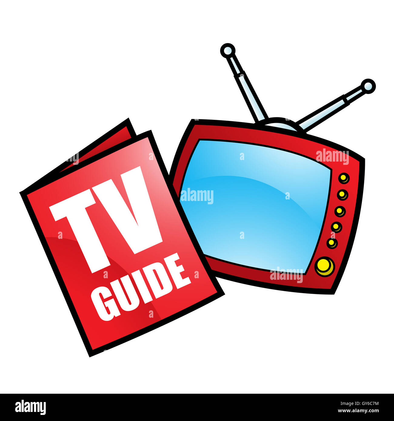 Television program schedule Cut Out Stock Images & Pictures - Alamy