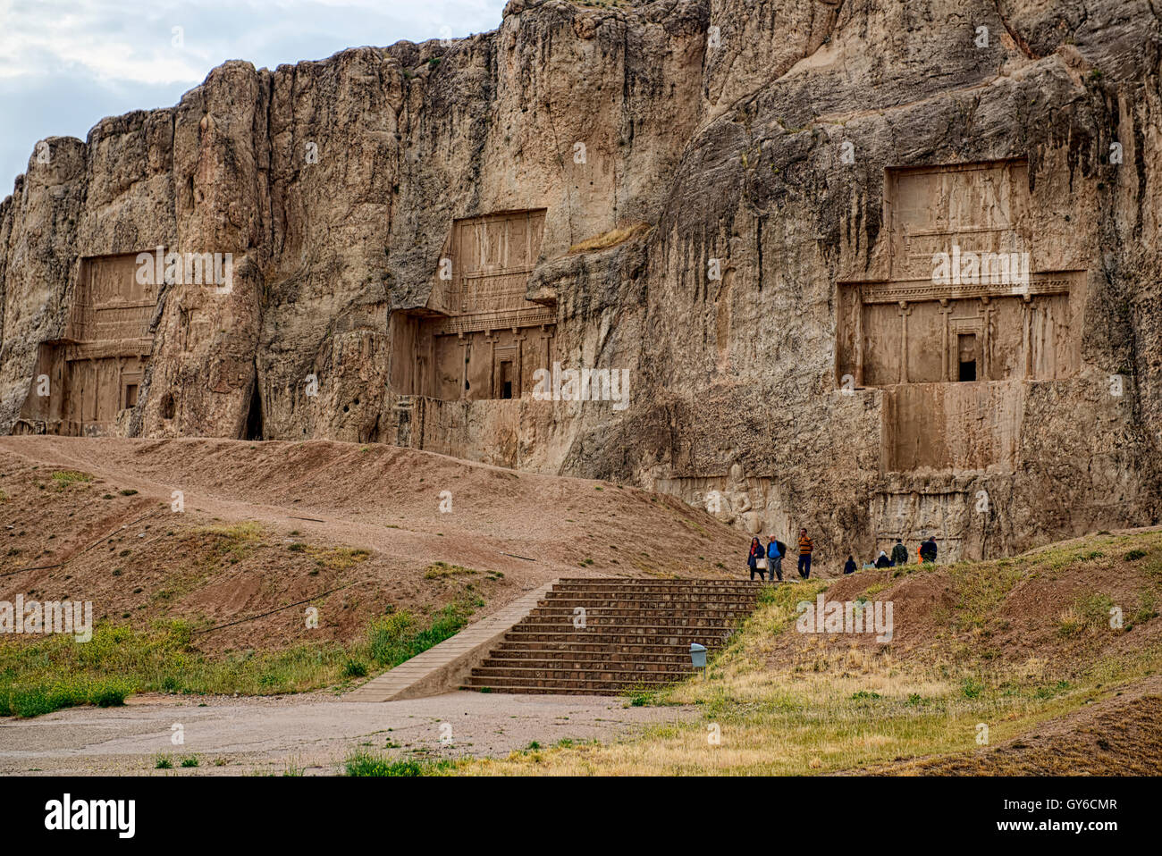 The oldest relief at Naqsh-e Rustam Stock Photo - Alamy