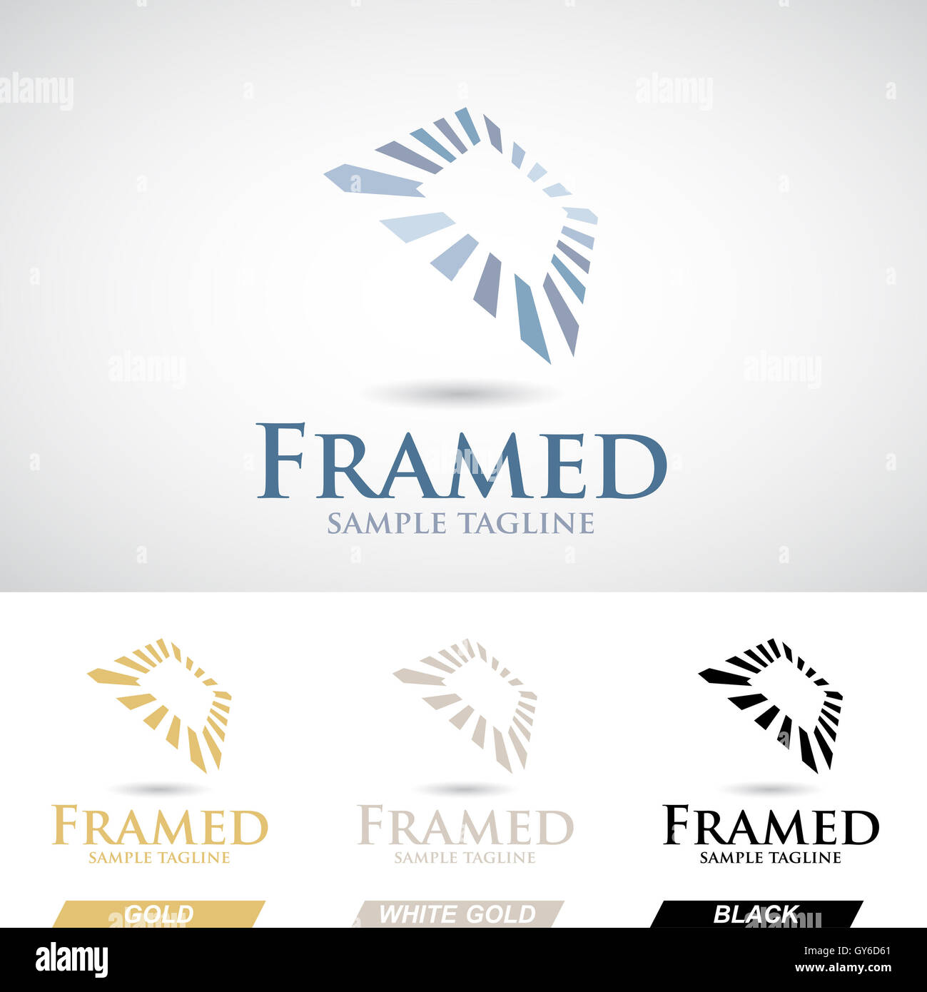 Square Frame Logo Icon in Various Colors Vector Illustration Stock ...