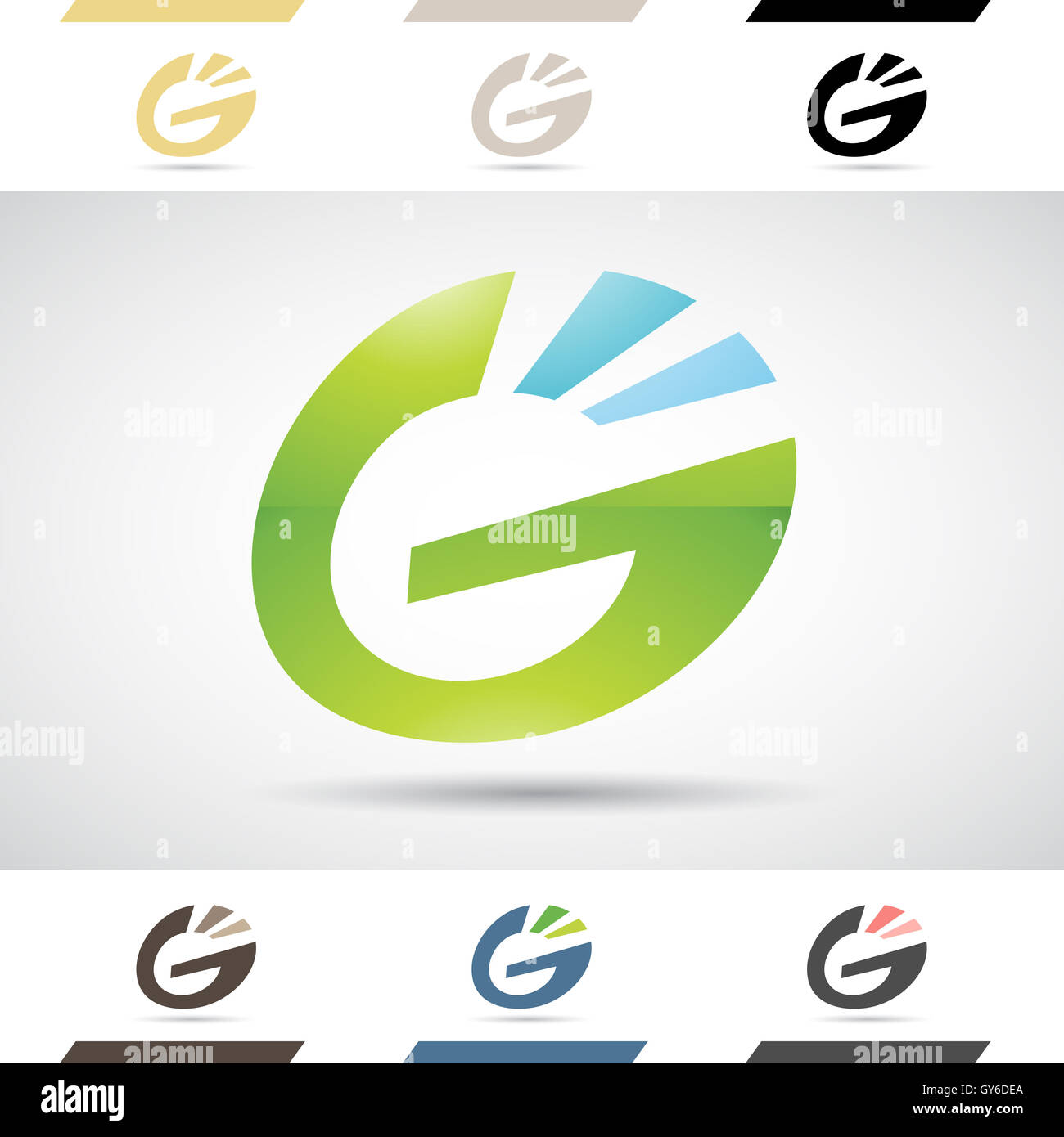 Design Concept of Colorful Stock Logos Icons and Shapes of Letter G ...