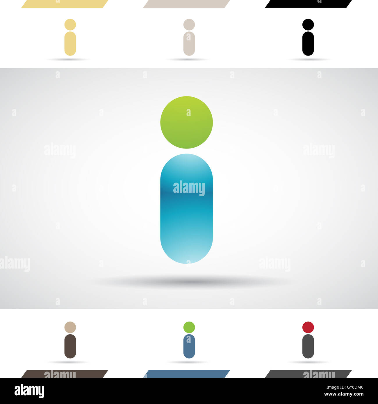 Design Concept of Colorful Stock Logos Icons and Shapes of Letter I ...