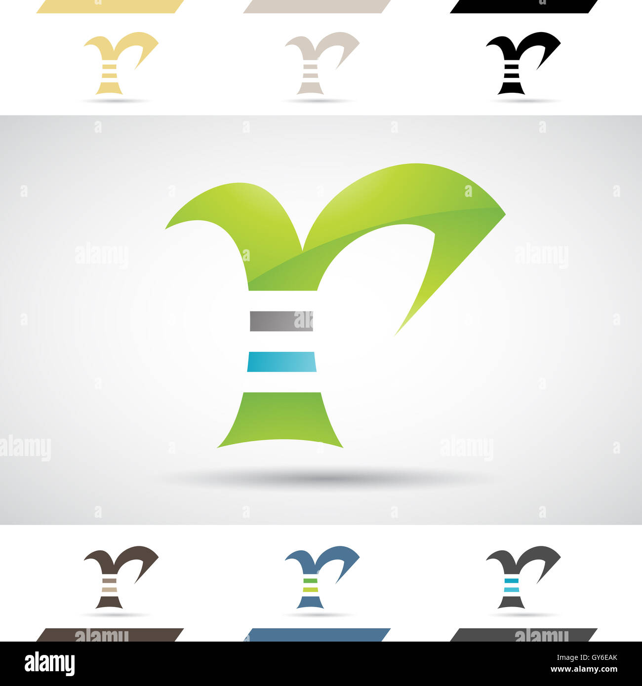 Design Concept of Colorful Stock Logos Icons and Shapes of Letter R ...