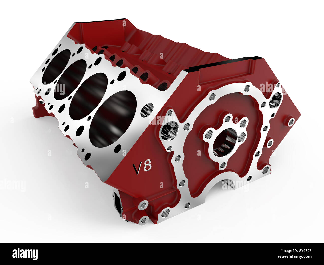 V8 engine block Cut Out Stock Images & Pictures - Alamy