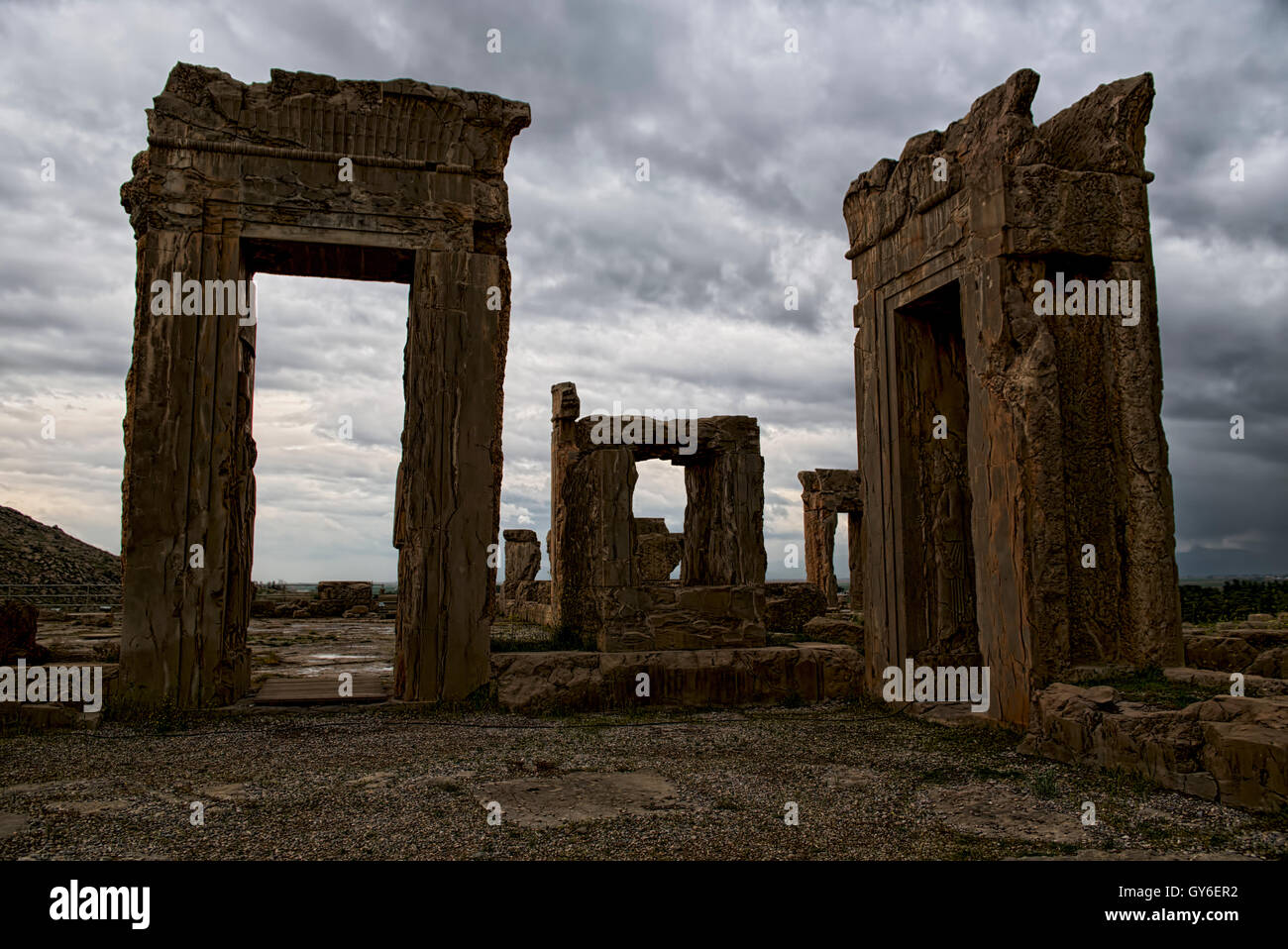 The ruins of Xerxes' Palace Stock Photo - Alamy