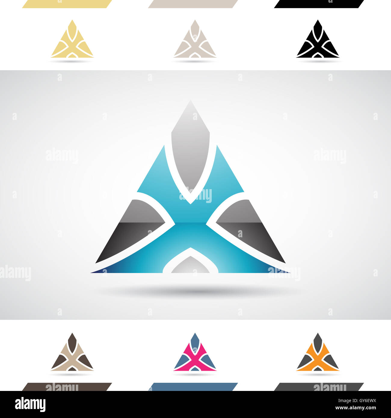 Design Concept of Colorful Stock Logos Icons and Shapes of Letter X ...