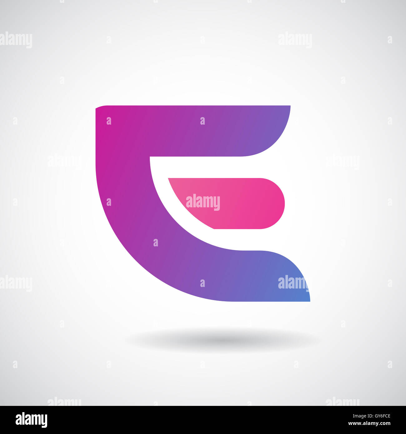 Design Concept of a Colorful Stock Logo Icon of Letter E, Vector ...