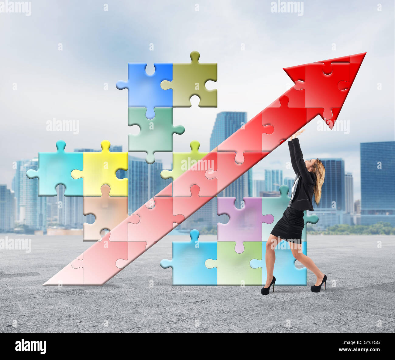 Build and sustain success Stock Photo - Alamy