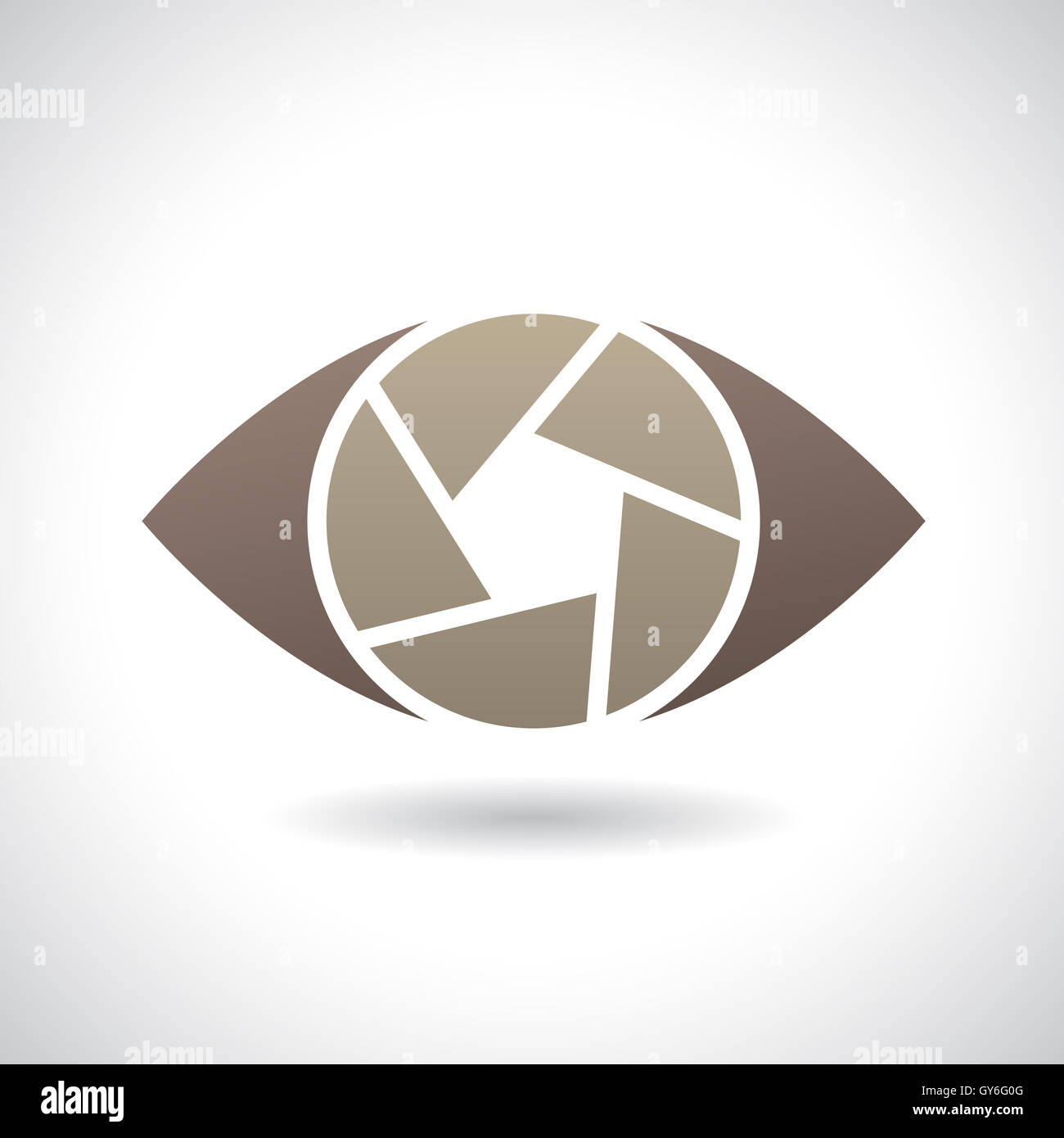 Design Concept of a Logo Shape and Icon of a Shutter Eye Stock Photo ...