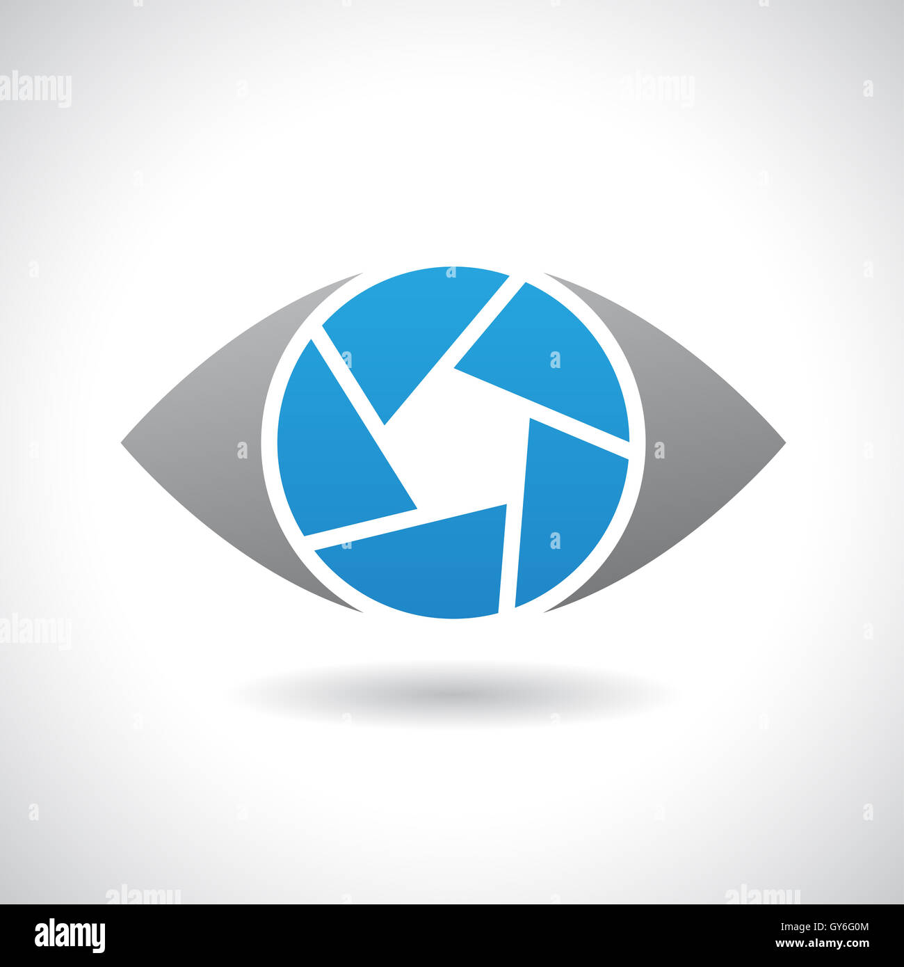 Design Concept of a Logo Shape and Icon of a Shutter Eye Stock Photo ...