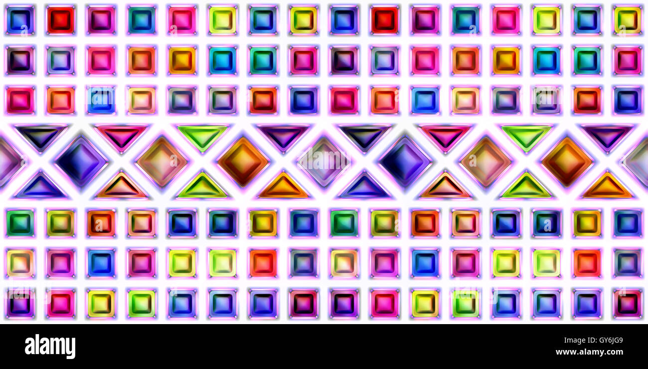 Seamless texture of abstract shiny colorful 3D illustration Stock Photo ...