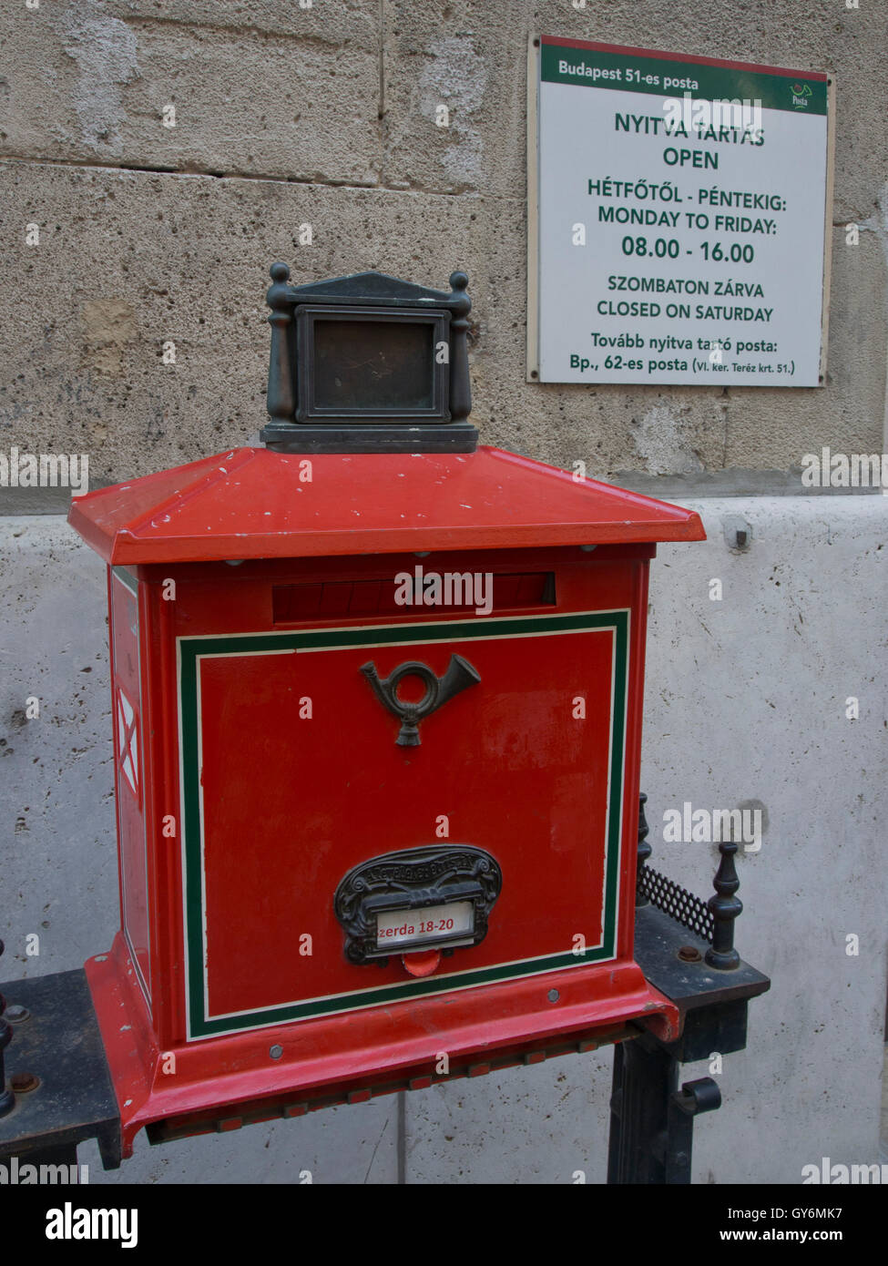 Hungary Budapest Post Office Stock Photos & Hungary Budapest Post ...