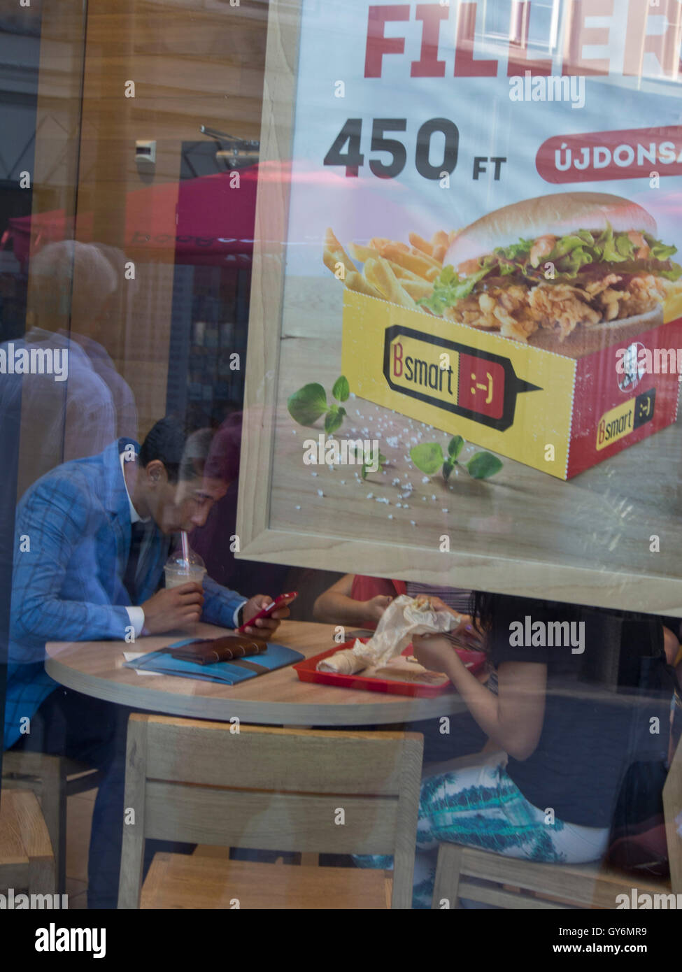 Fast food restaurant.Budapest.Hungary Stock Photo - Alamy
