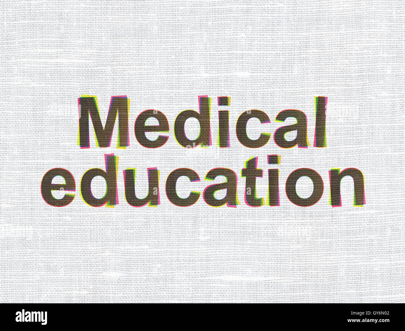 Education concept: Medical Education on fabric texture background Stock Photo - Alamy