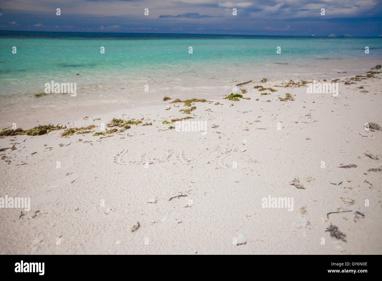 Perfect tropical beach with turquoise water Stock Photo - Alamy
