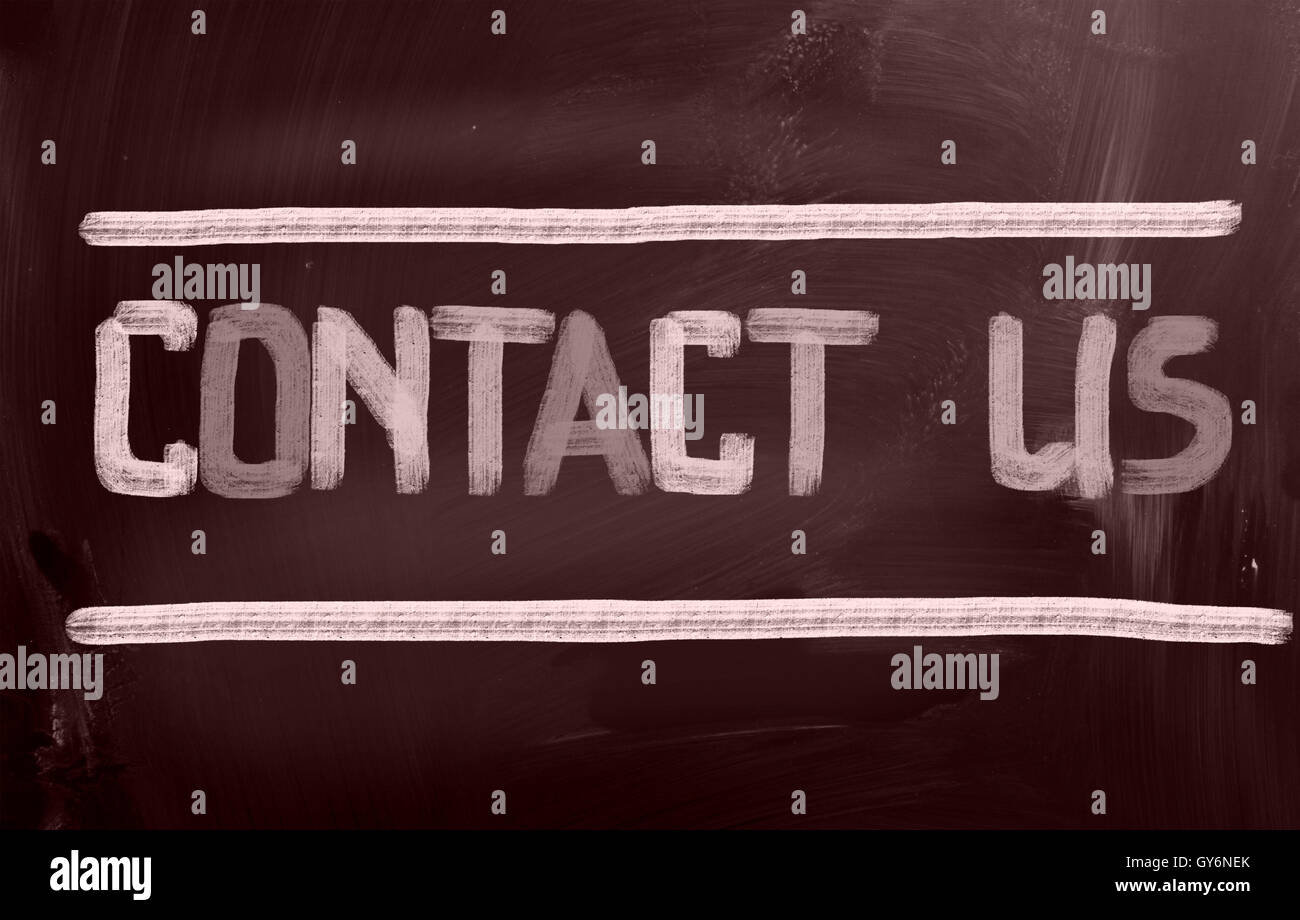 Contact Us Concept Stock Photo - Alamy
